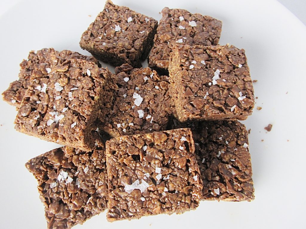 Chocolate Cornflake Squares (No Bake) - Simply Balanced Home Cooking