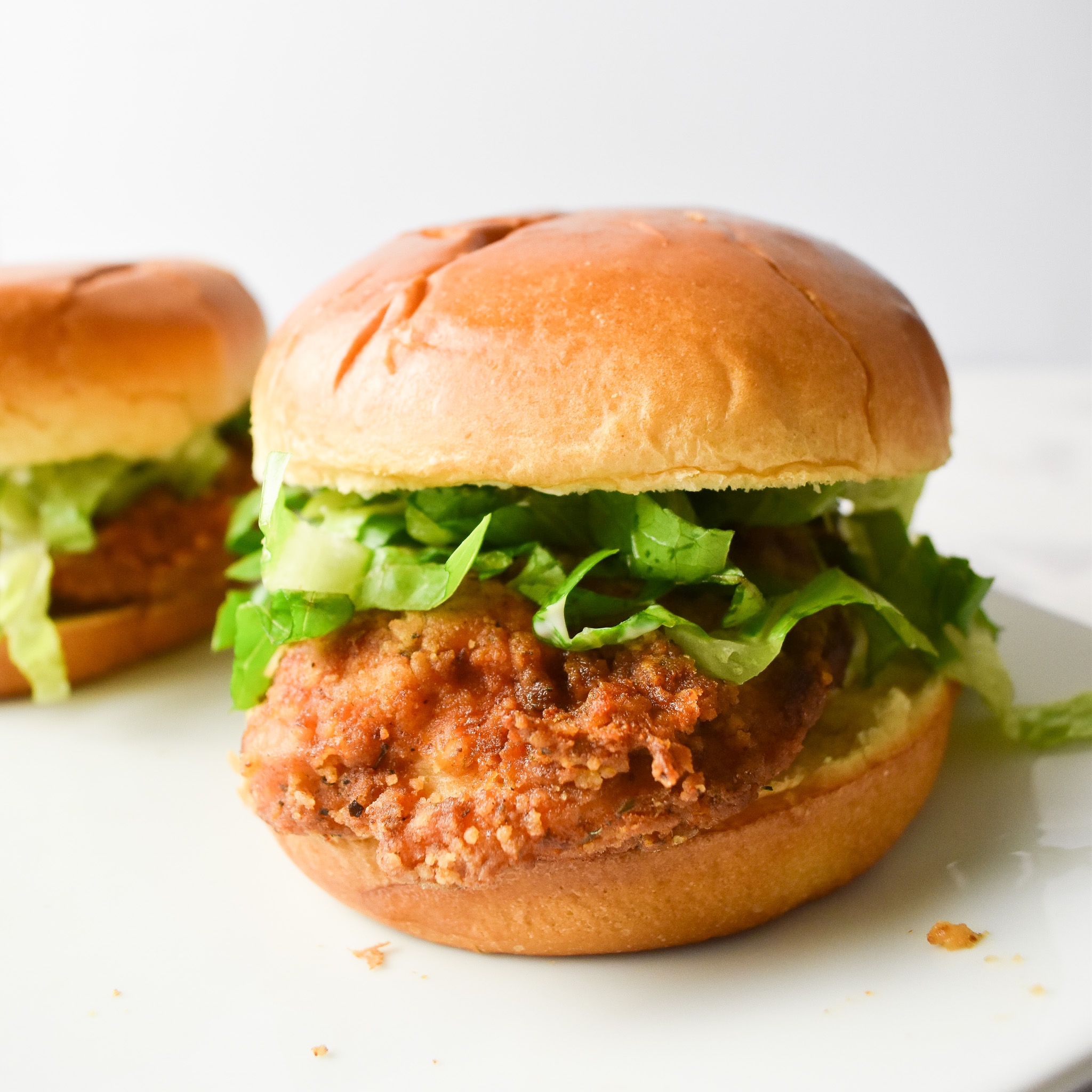 Crispy Chicken Sandwich - Simply Balanced Home Cooking