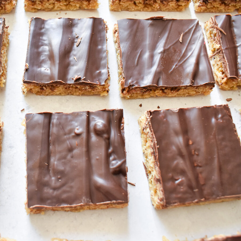 Chocolate Cornflake Squares (No Bake) - Simply Balanced Home Cooking